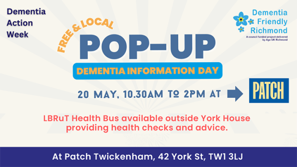 Free Pop-Up Dementia Information Day as part of Dementia Action Week ...